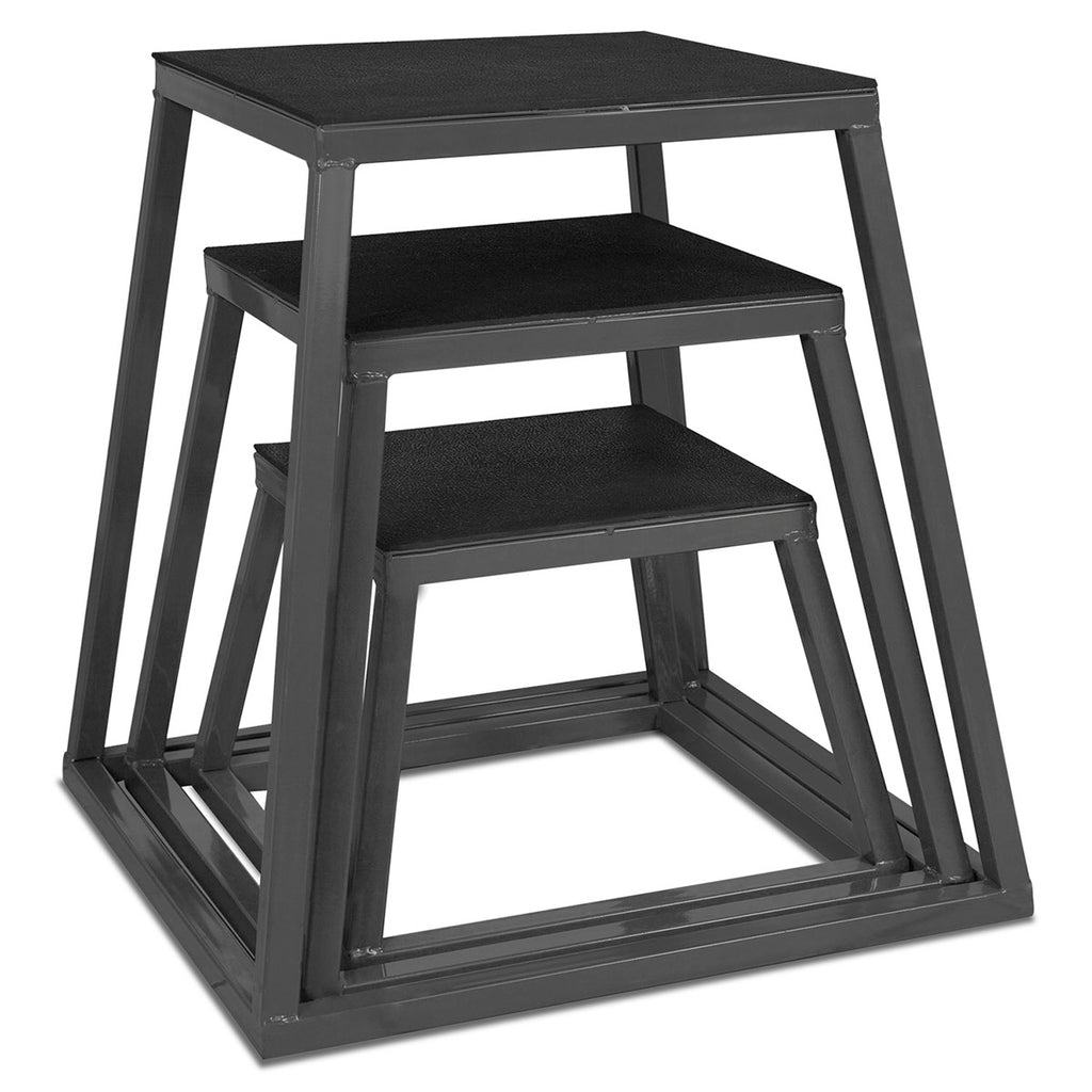 CORTEX Steel Plyo Box Set Black (12", 18", 24") | ActiveGo