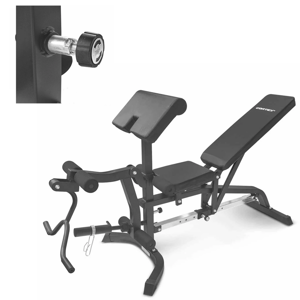 CORTEX BN-11 Exercise FID Bench with Preacher Pad & Leg Extension ...