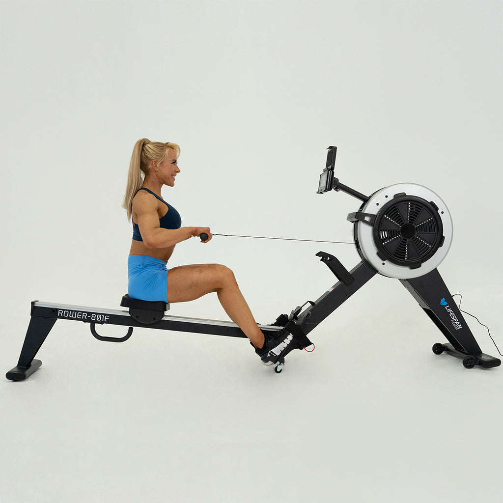 Lifespan Fitness Air and Magnetic Commerical Rowing Machine ROWER-801F ...