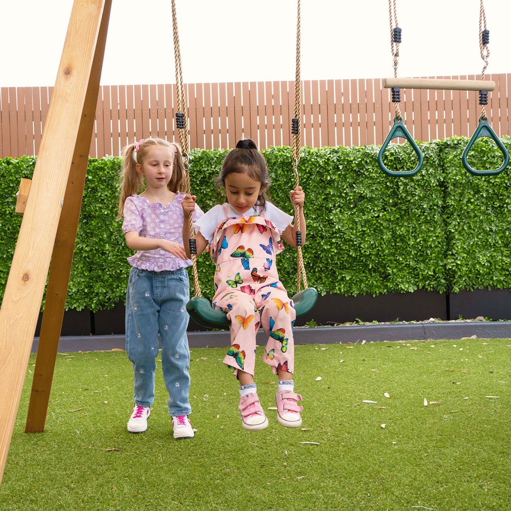 Montrose Triple Swing Set & Play Centre with 2.2m Green Slide | ActiveGo