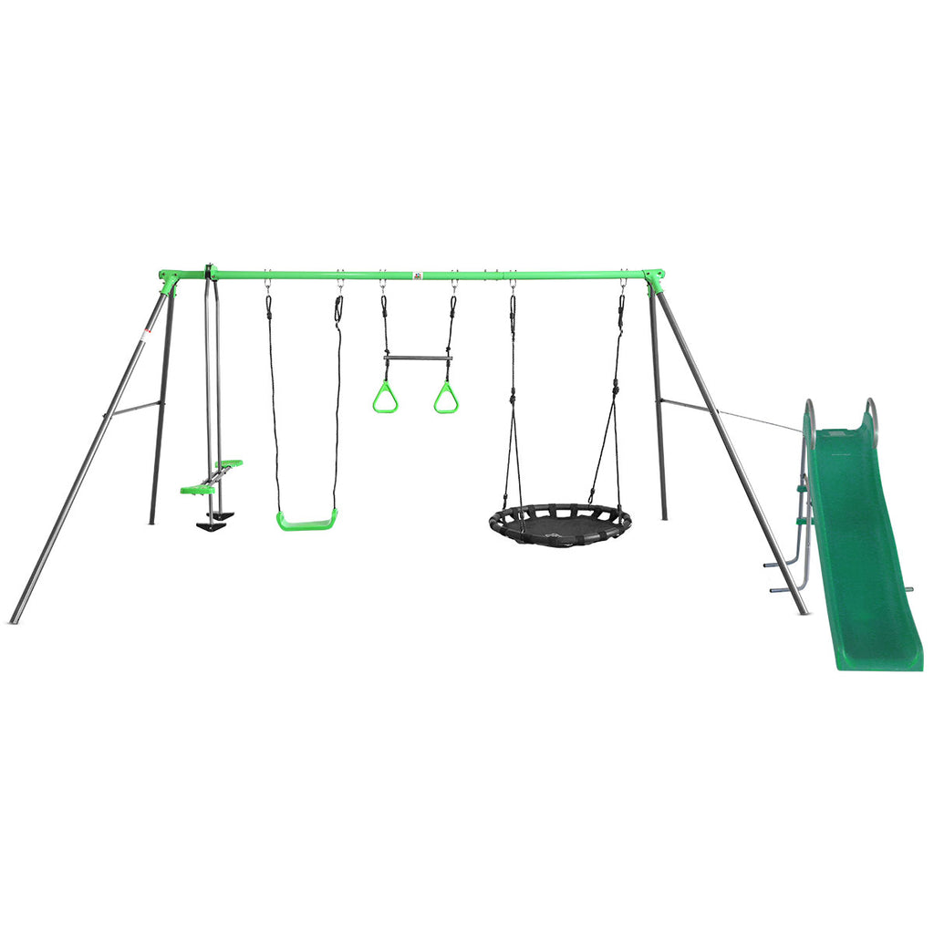 Lifespan Kids Lynx Metal Swing Set with Slide | ActiveGo