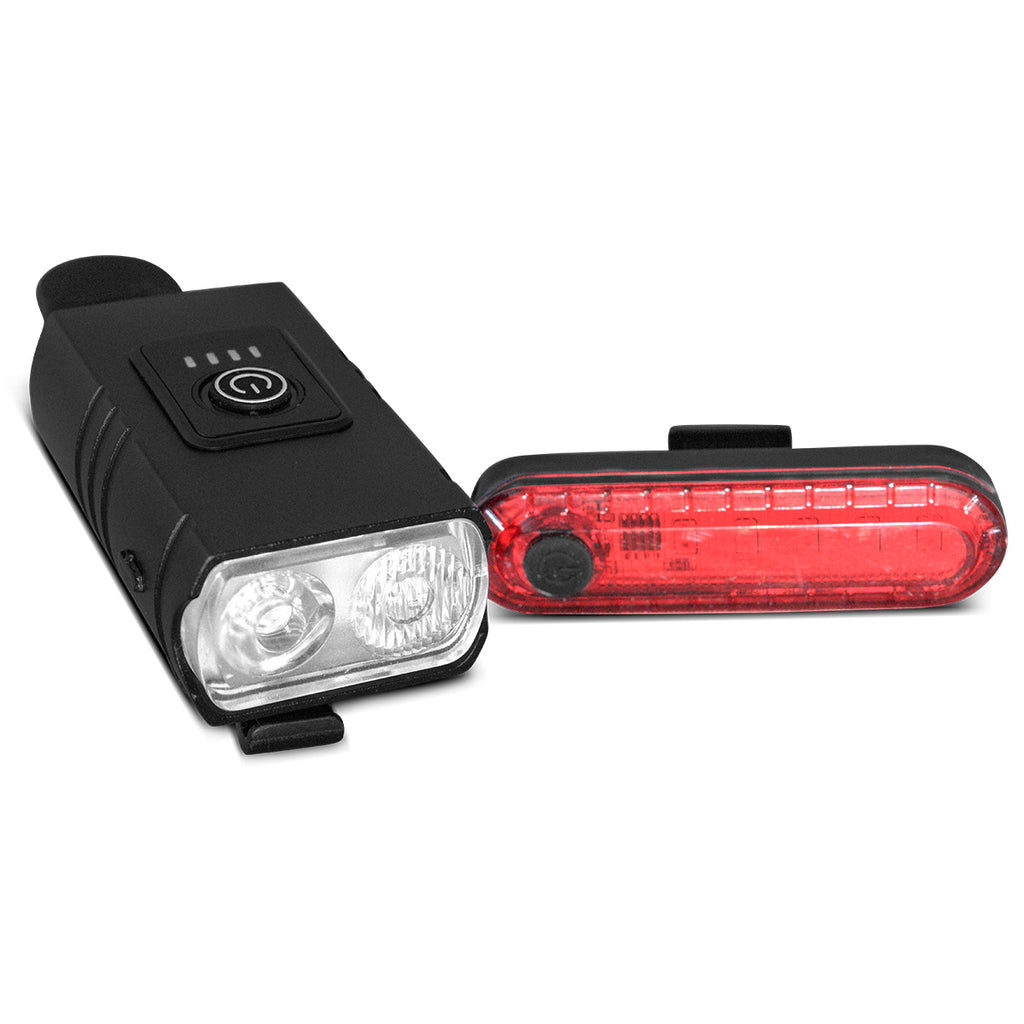 Progear LED Rechargeable Front and Rear Light Set | ActiveGo