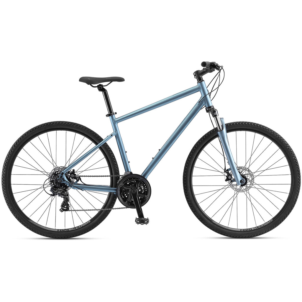 Adventurer Dual Sport Hybrid Bike 14 Speed - Silver | ActiveGo
