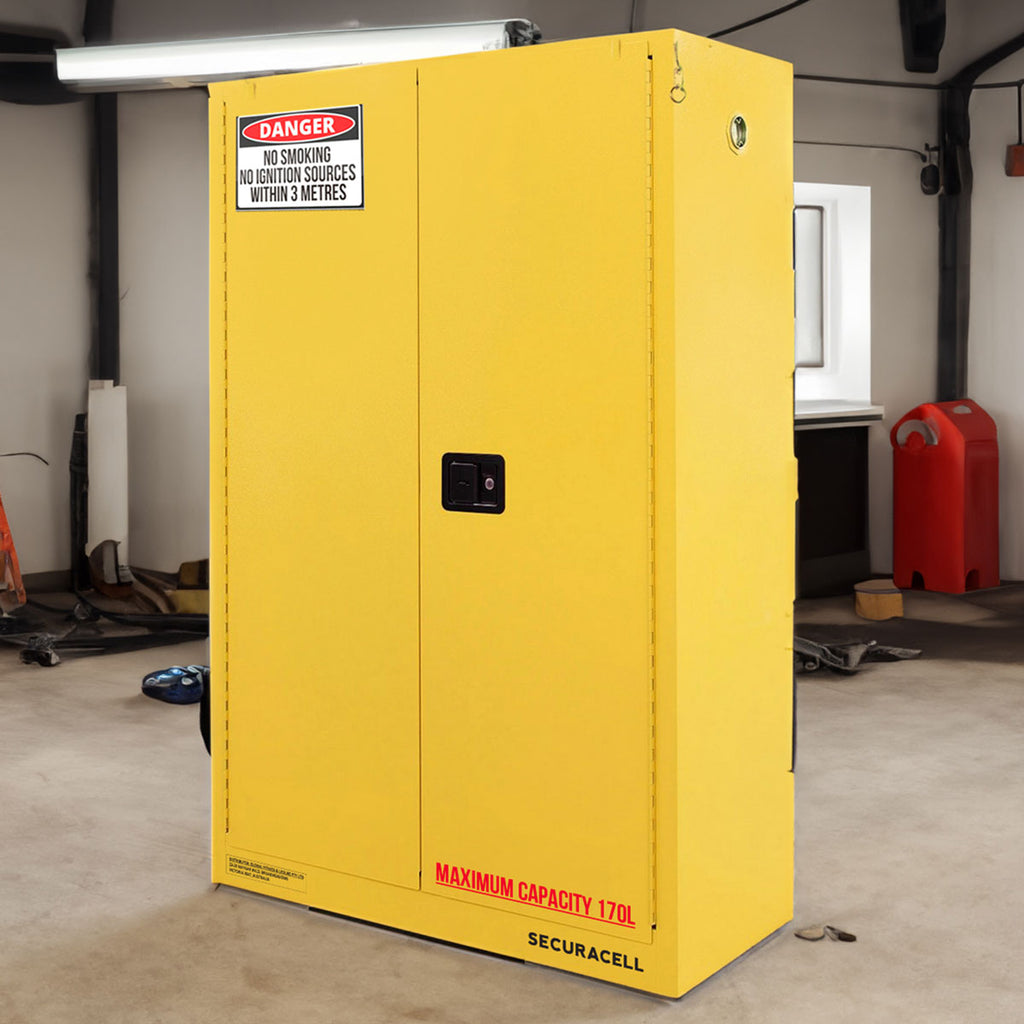 Securacell 170L Storage Cabinet- Class 3 Flammables, Class 9 Batteries ...
